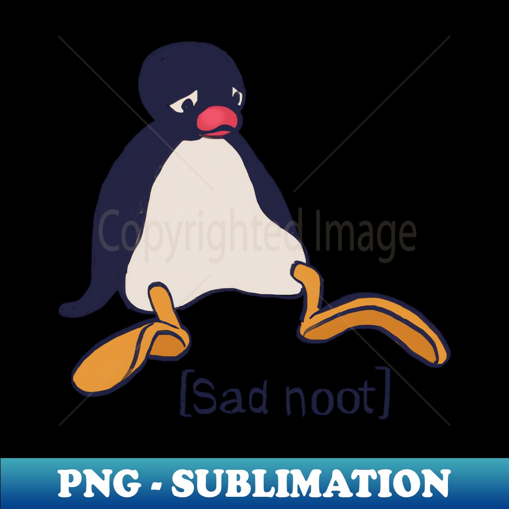 sad noot sitting penguin meme pingu - High-Quality PNG Subl | Inspire ...
