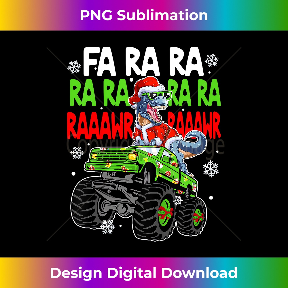 Kids Dino Fa Ra Ra Rawr Dinosaur Monster Truck Christmas Xma | Inspire ...