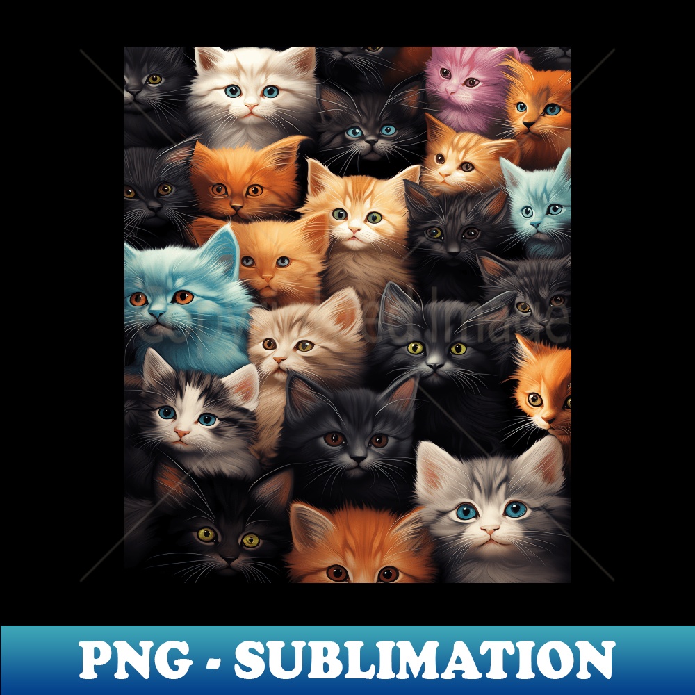 Funny Cat many cats Cute Kawaii Cat Cute eyes many kittens - - Inspire ...