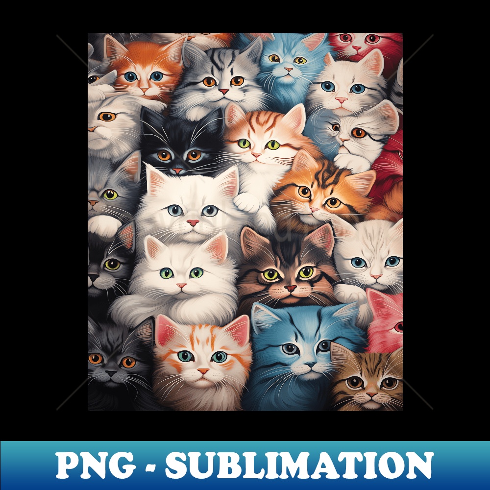 Funny Cat many cats Cute Kawaii Cat Cute eyes many kittens - - Inspire ...