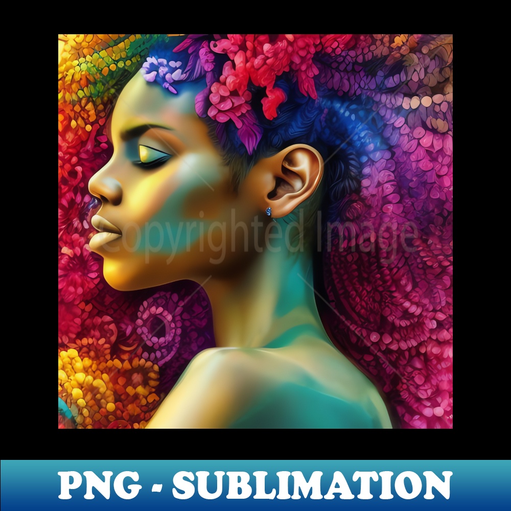 Blossoming Lady - PNG Transparent Sublimation File - Stunnin - Inspire ...