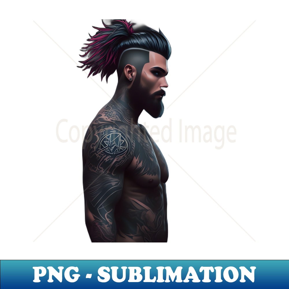 Tattooed Guy - High-Resolution PNG Sublimation File - Boost | Inspire ...