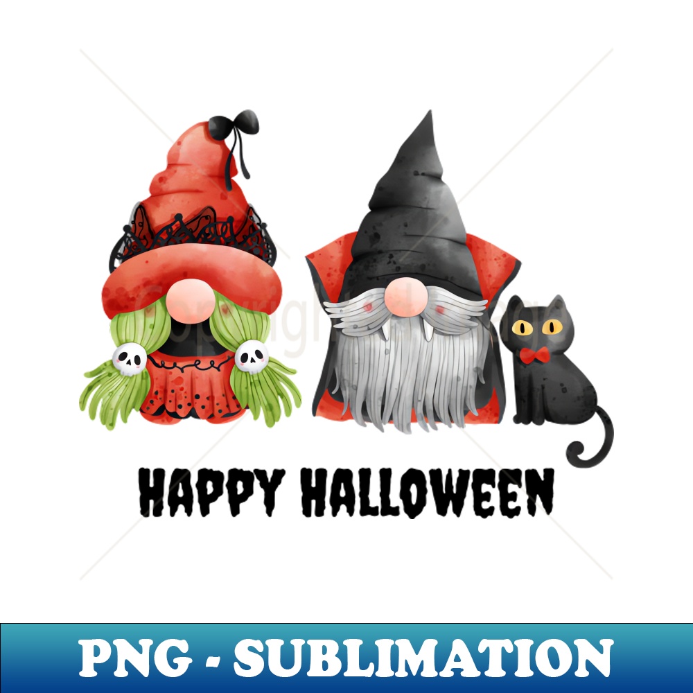 Happy Halloween Cute Gnomes Black Cat Happy Fall Season Autu | Inspire ...
