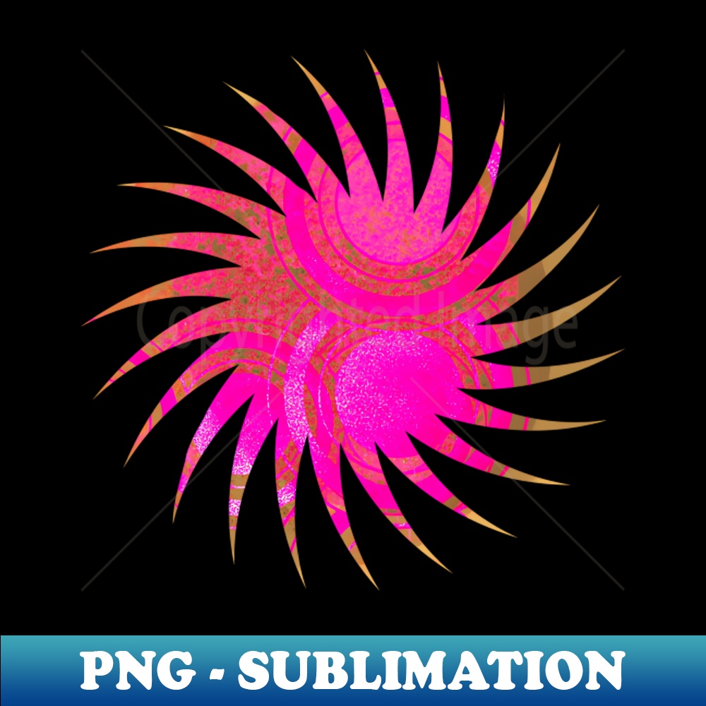 Hot Pink Sun - High-Resolution PNG Sublimation File - Vibran | Inspire ...
