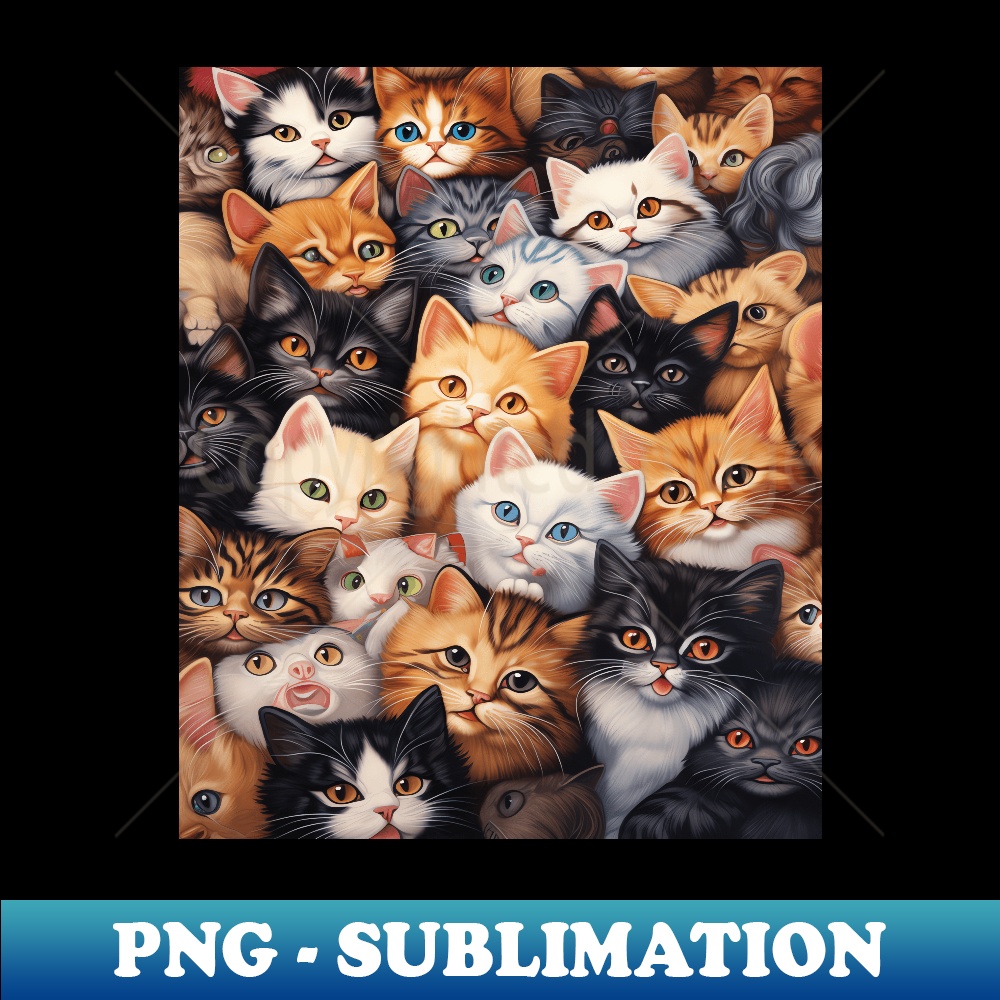Funny Cat many cats Cute Kawaii Cat Cute eyes many kittens - | Inspire ...