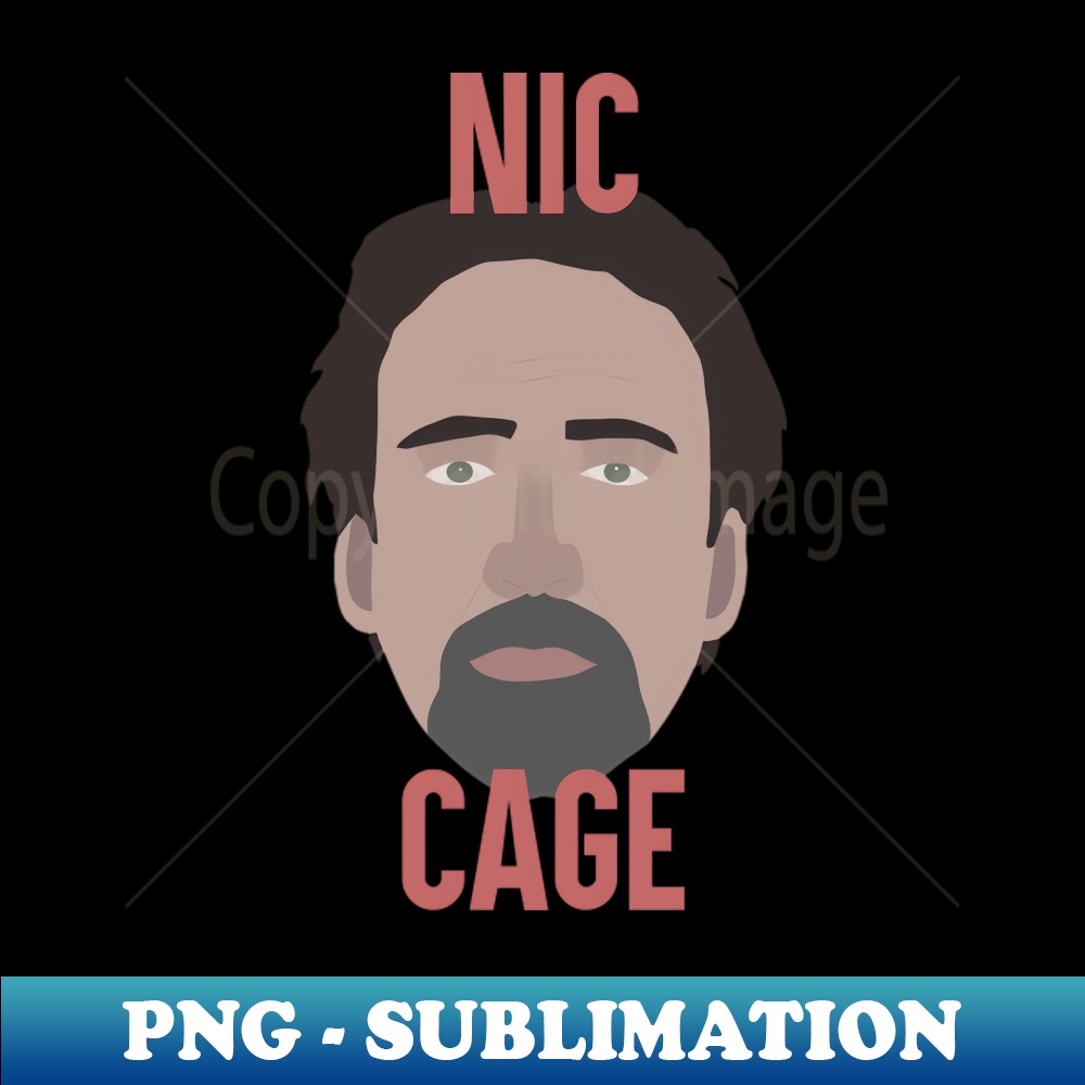 Nicolas Cage Head - Signature Sublimation PNG File - Spice U | Inspire ...