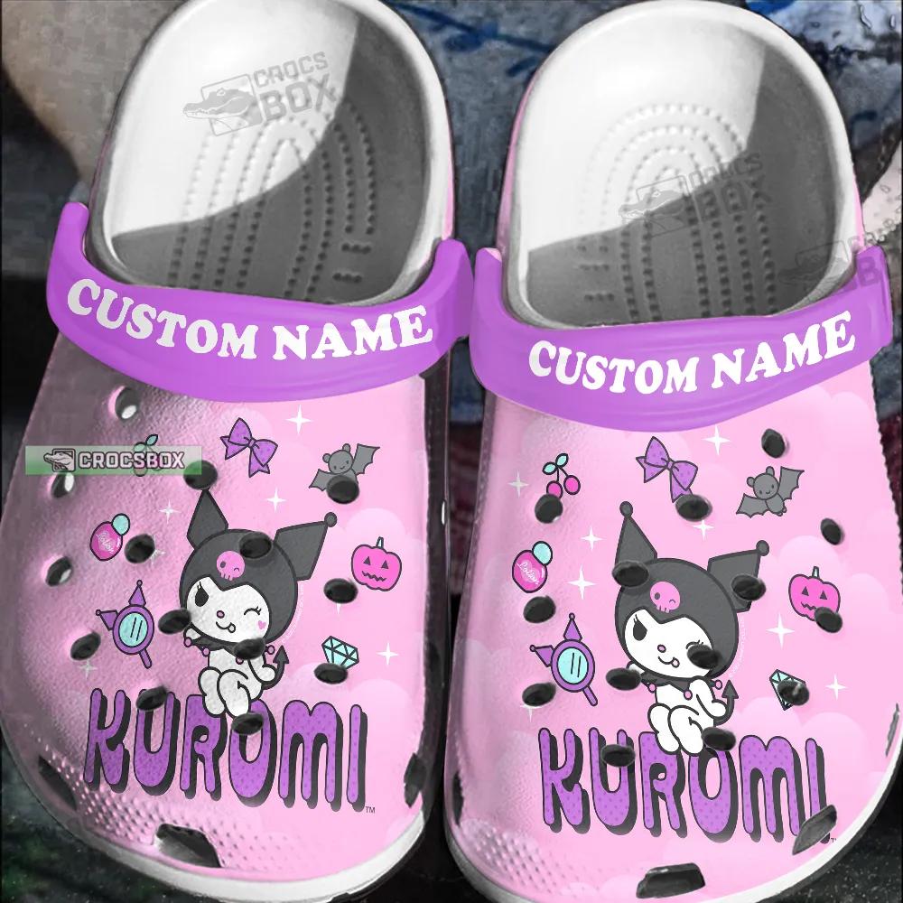 Custom Kawaii Kuromi Crocs Pink | Inspire Uplift