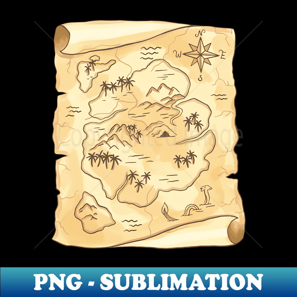 Treasure Map - Instant Sublimation Digital Download - Vibran | Inspire ...
