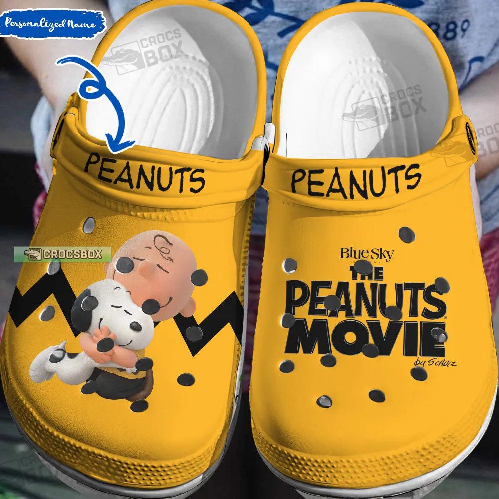 Custom Peanuts Movie Yellow Crocs Shoes | Inspire Uplift