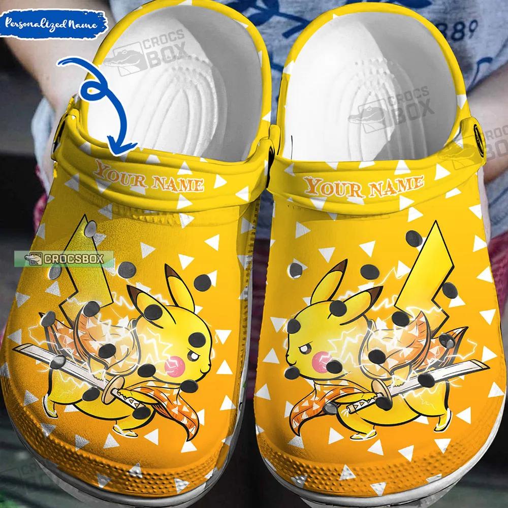 Custom Pikachu Demon Slayer Crocs | Inspire Uplift