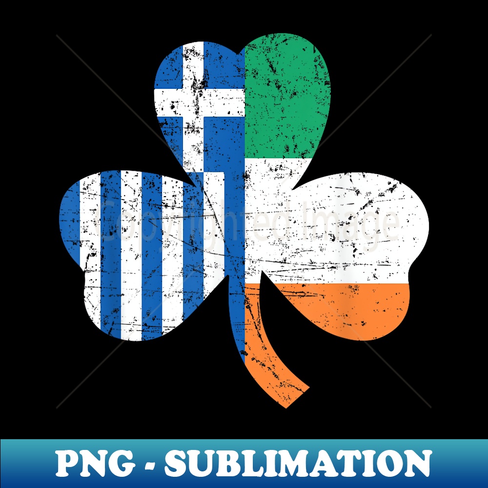 St. Patrick's Day Greek Flag Irish Greece - Decorative Subli - Inspire ...