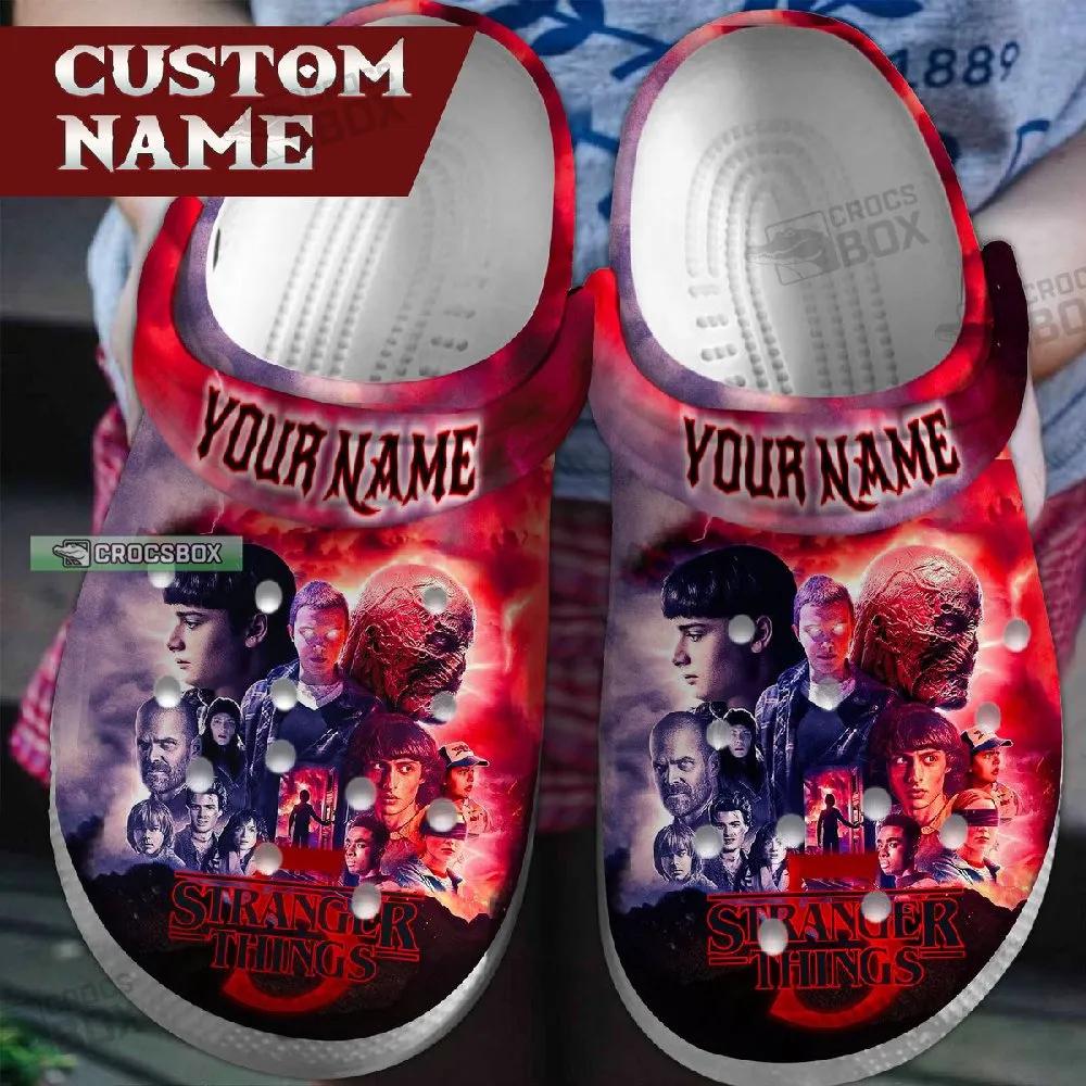 Custom Stranger Things 5 TV Series Crocs Adluts | Inspire Uplift