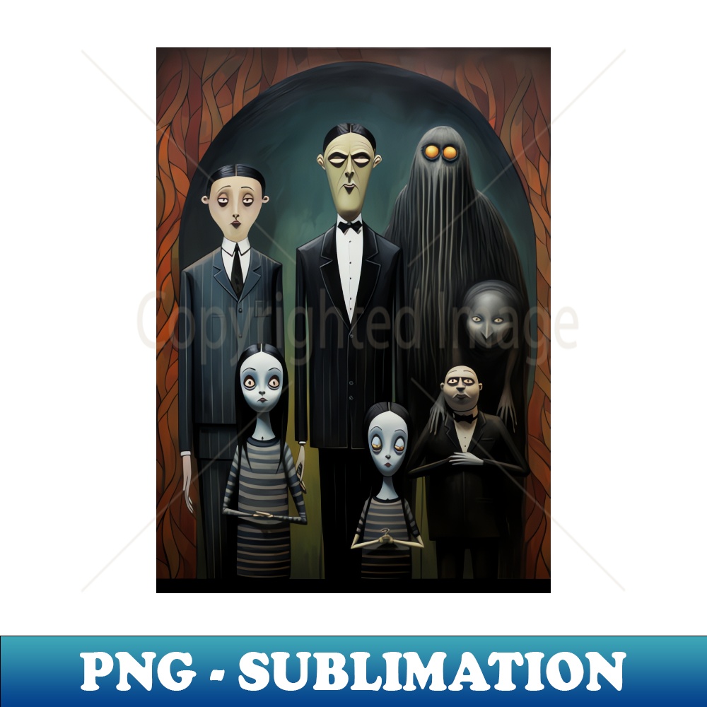 Addams Family Portrait - Digital Sublimation Download File - | Inspire ...