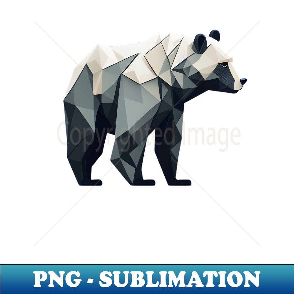 Geometric Bear Minimalist Bear Minimalistic Bear - PNG Trans - Inspire ...
