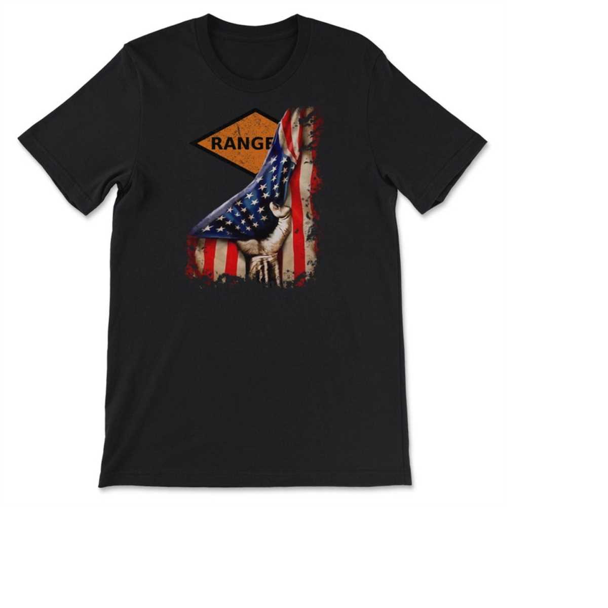 Orange Ranger Diamond USA Flag Pull Back Patriotic Military | Inspire ...