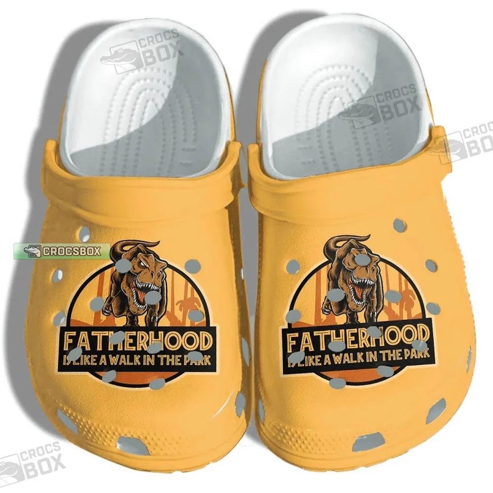 Jurassic Park Fatherhood Crocs Shoes Dad Crocs | Inspire Uplift