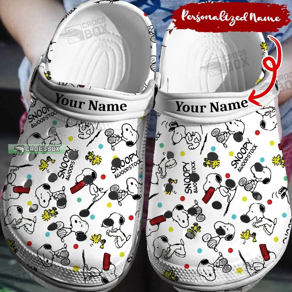 Personalized Snoopy Woodstock Comfort Crocs Shoes | Inspire Uplift