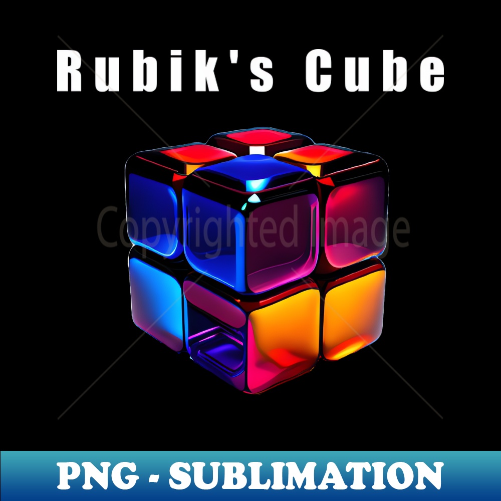 Rubiks Cube - Artistic Sublimation Digital File - Bold & Eye - Inspire Uplift