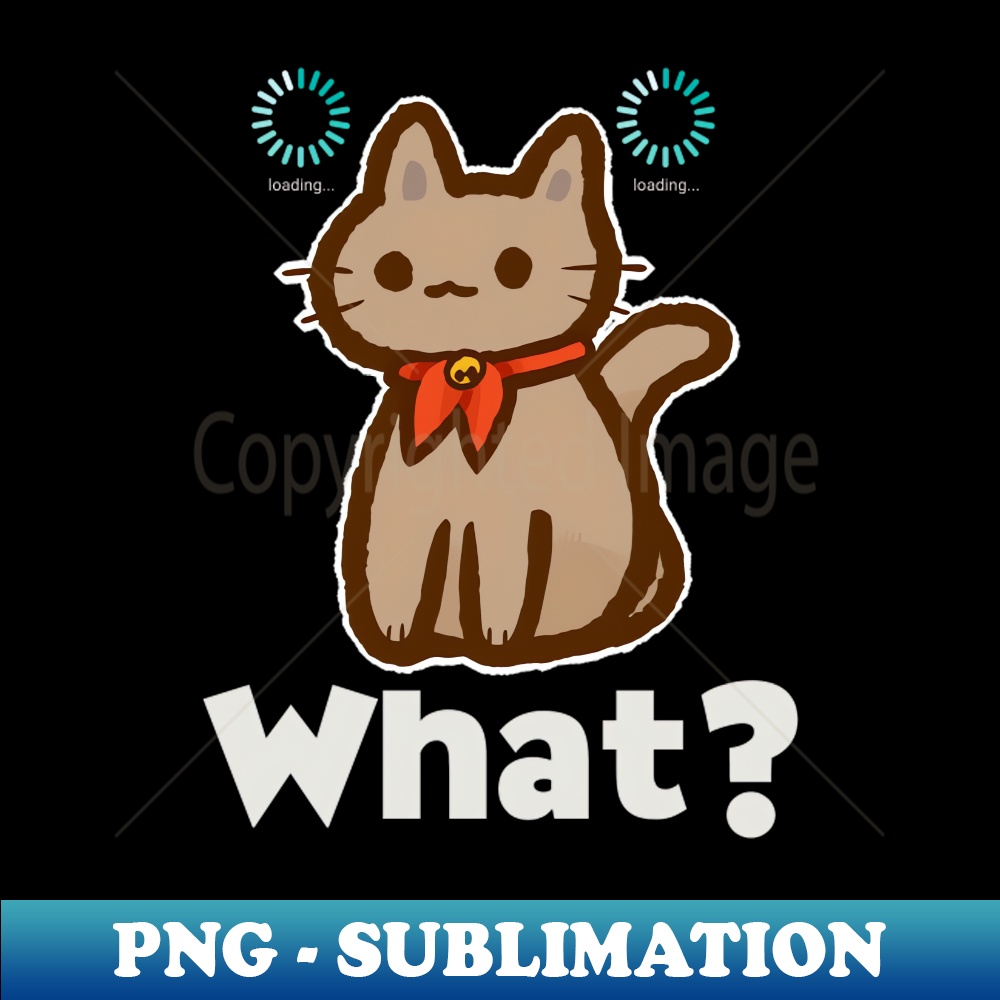 Cat Loading Brain Cells - Digital Sublimation Download File | Inspire ...