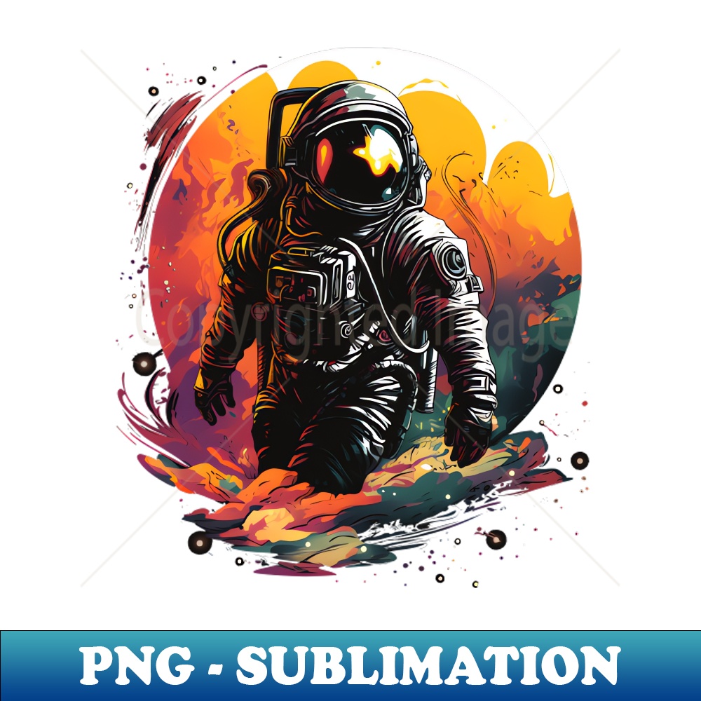 Astronaut walking in space Space graphics Colorful - Sublima | Inspire ...