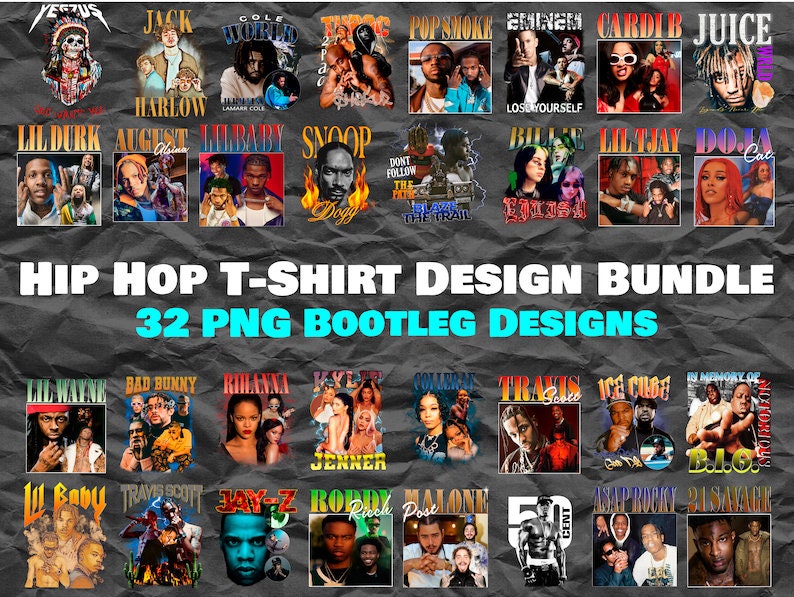 Tshirt designs bundle, hip hop design bundle, rock design bu | Inspire ...