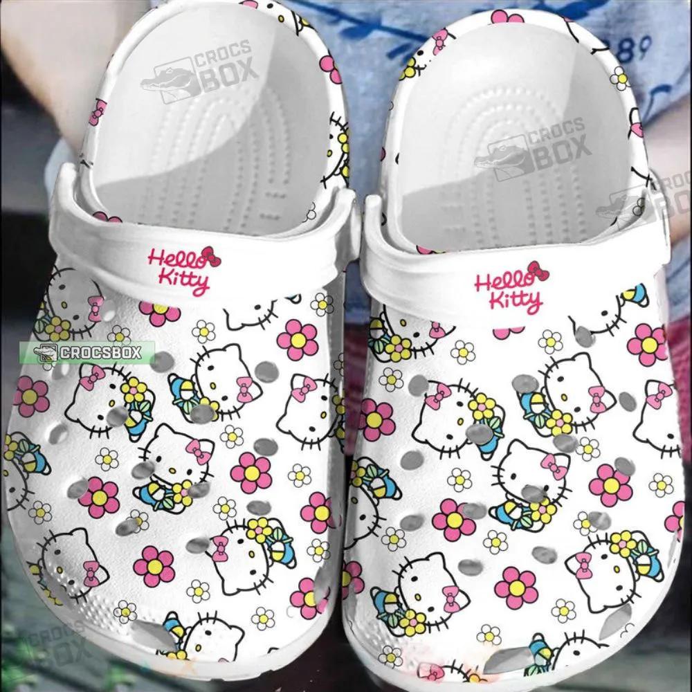 White Crocs Hello Kitty Kids Hello Kitty Birthday Gift | Inspire Uplift