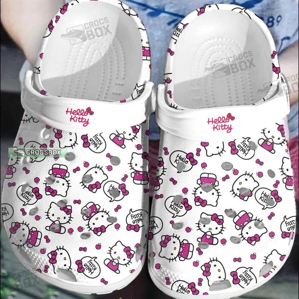 White Hello Kitty Crocs Hello Kitty Gift For Adults | Inspire Uplift