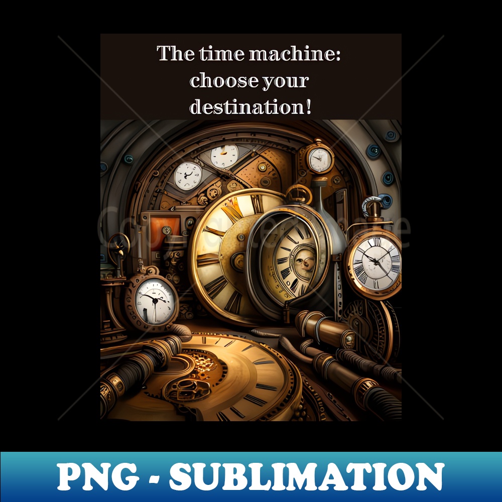 Time Machine - Modern Sublimation PNG File - Perfect for Per | Inspire ...