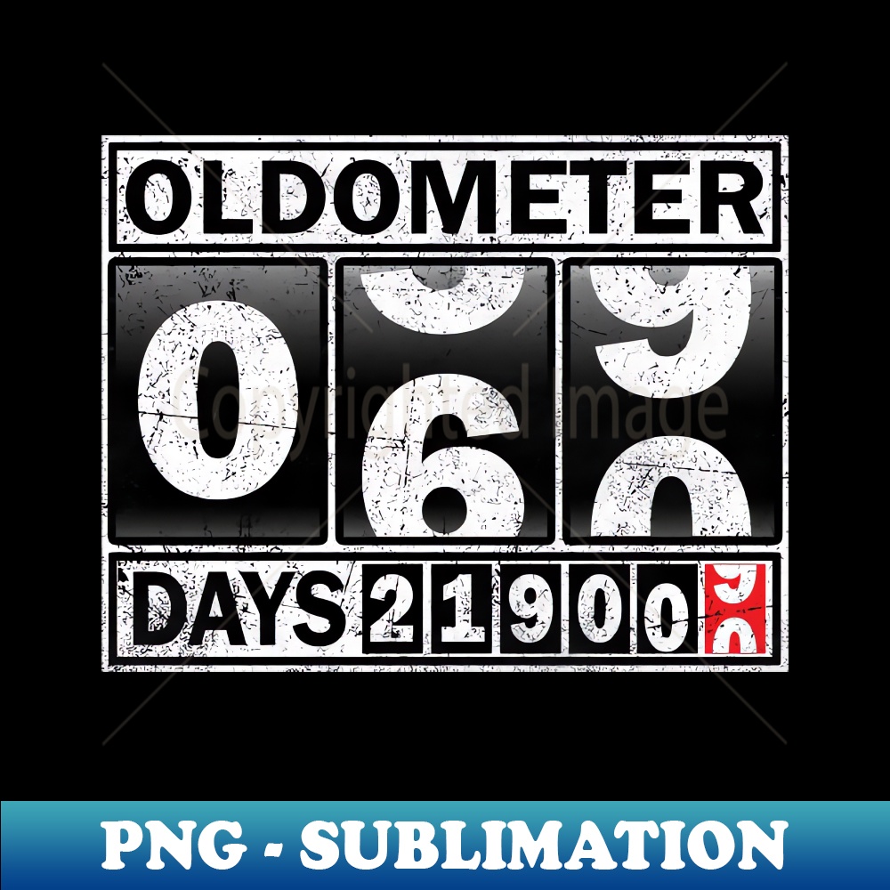 Oldometer 60 Awesome Counting 60th Birthday Gift - Decorativ | Inspire ...