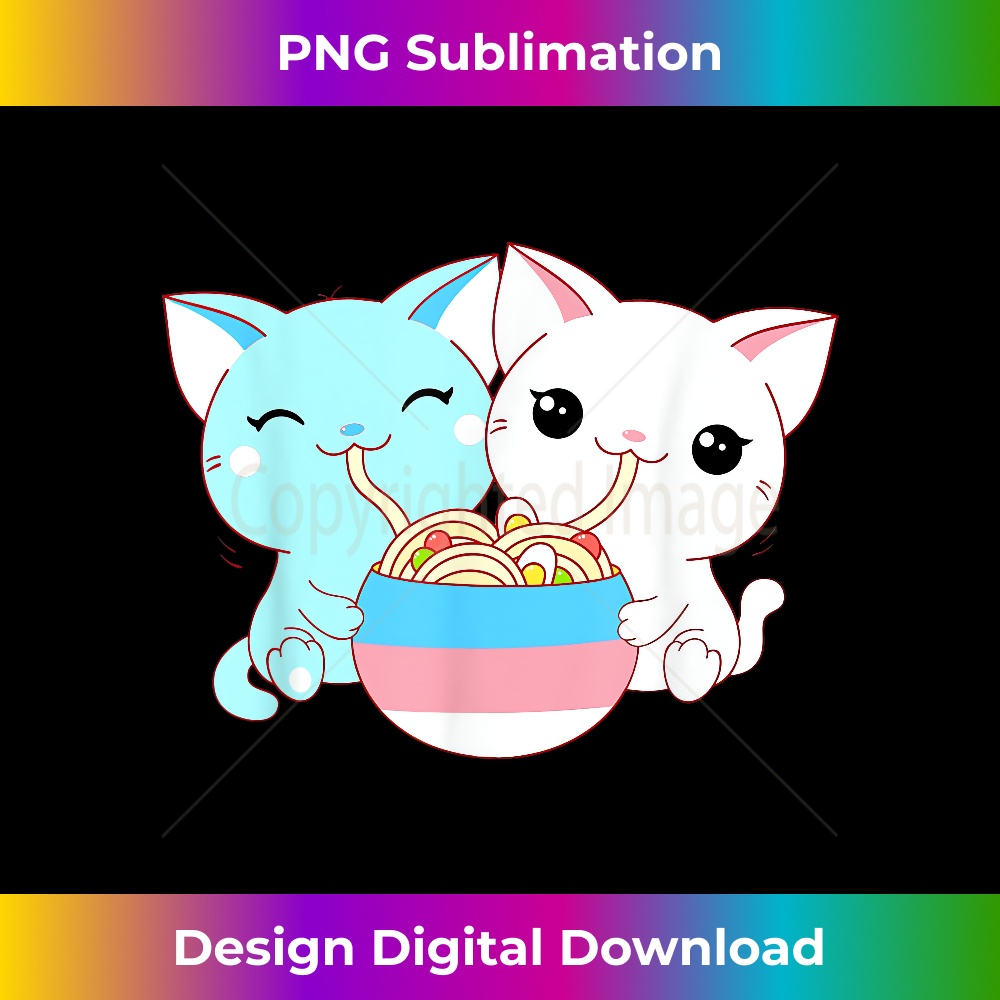 Transgender Pride Cat Ramen LGBT Kawaii Trans Cat Anime - Ed - Inspire ...