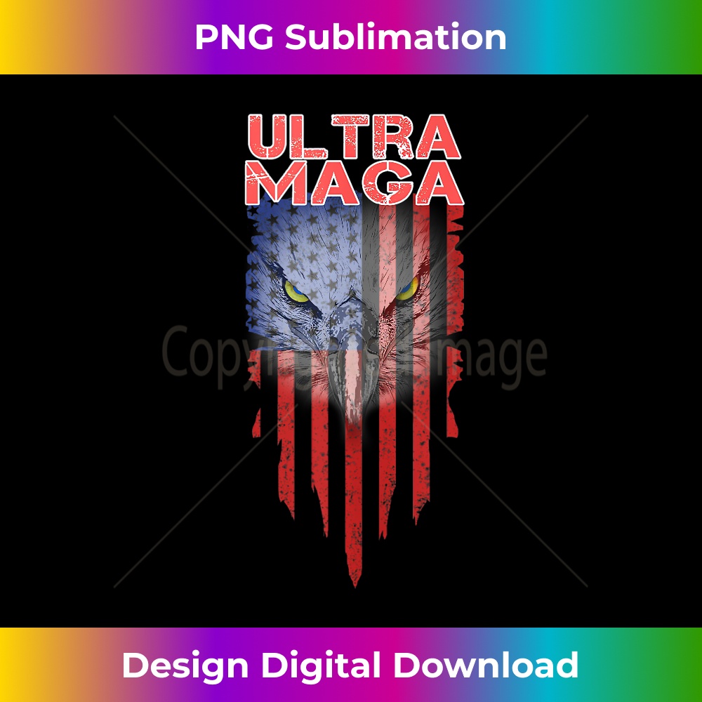 Ultra Mega Eagle 2022 Funny Ultra Maga Vintage USA Flag Tank | Inspire ...