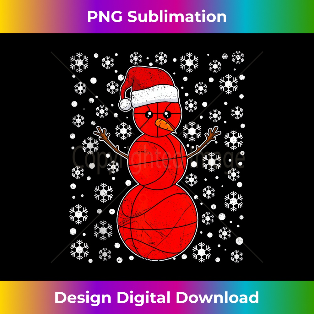 Snowman Basketball Fan Christmas Time Winter Snow Tank To - | Inspire ...