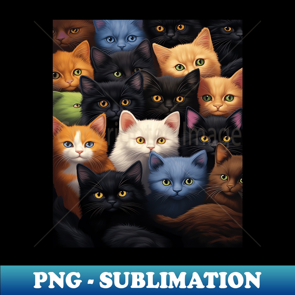 Funny Cat many cats Cute Kawaii Cat Cute eyes many kittens - | Inspire ...
