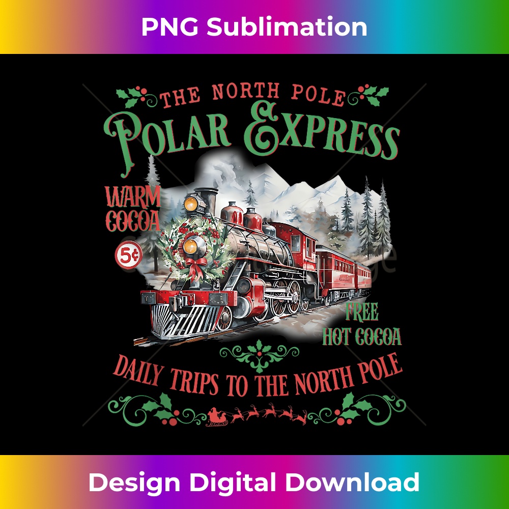 Vintage North Pole Polar Express All Abroad Family Christmas - Inspire ...
