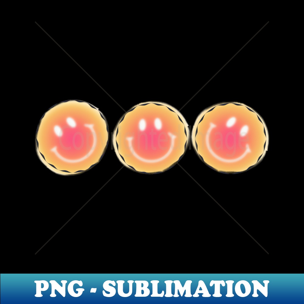 Triple smiley faces - Modern Sublimation PNG File - Perfect | Inspire ...