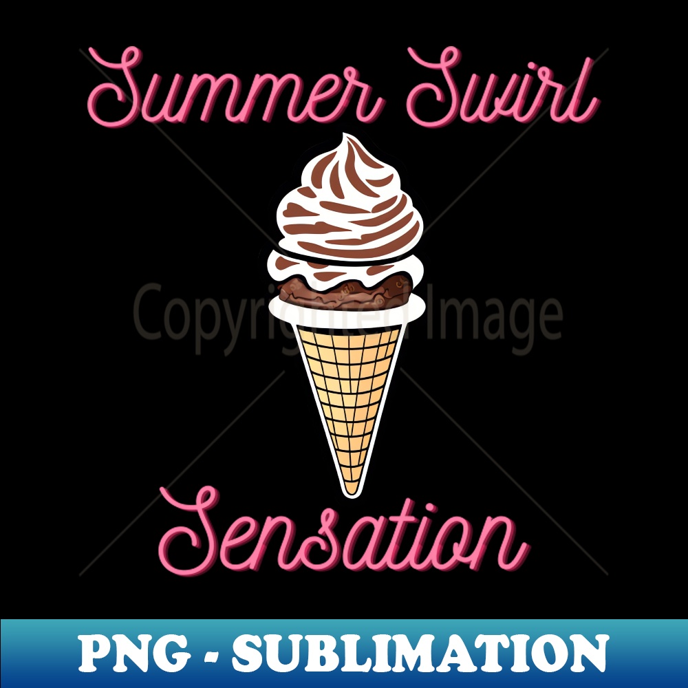 Summer Swirl Sensation Twist Ice Cream Cone - Modern Sublima - Inspire ...