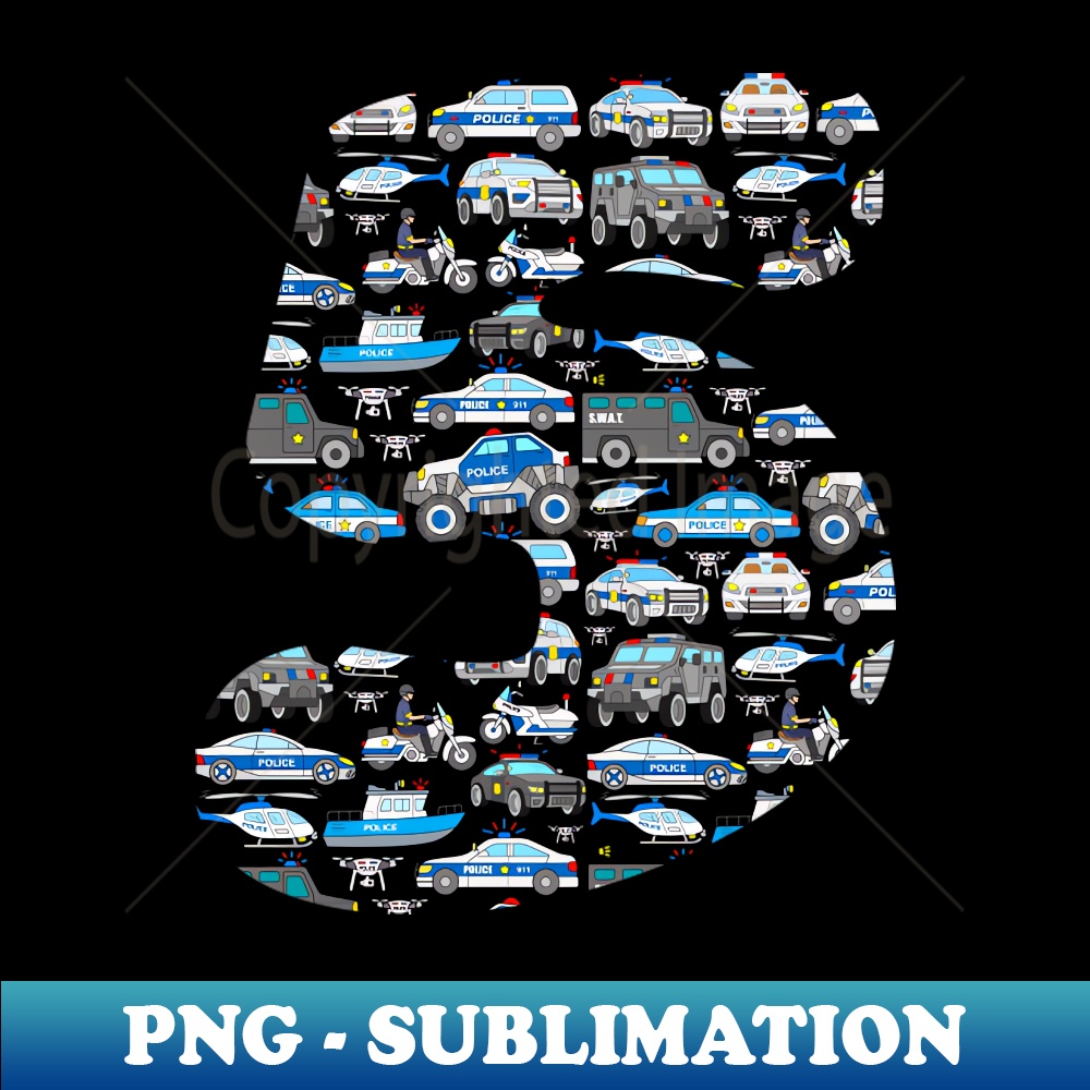 Police Cars 5th Birthday Cop Vehicles for 5 Year Old Kids - | Inspire ...