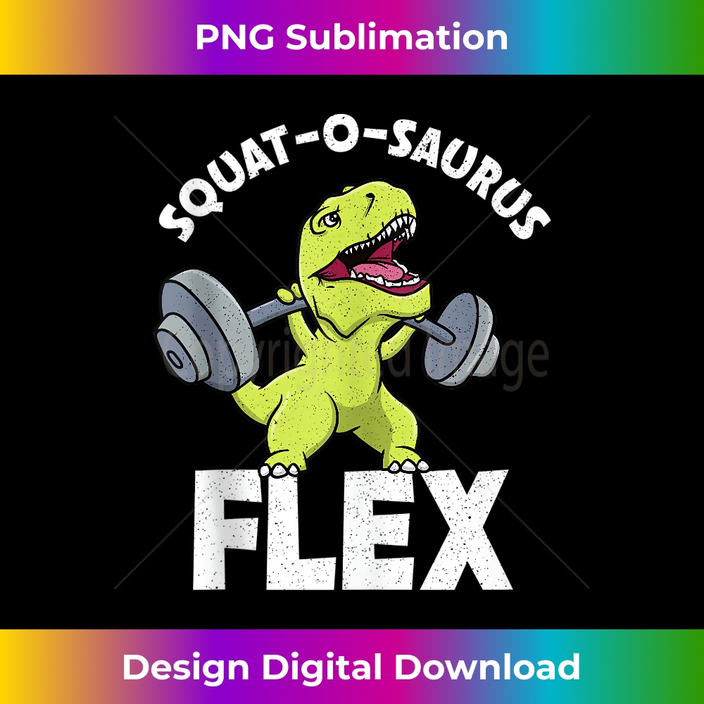 Squat-O-Saurus Flex Funny T-Rex Dinosaur Gym Tank Top - Mini | Inspire ...