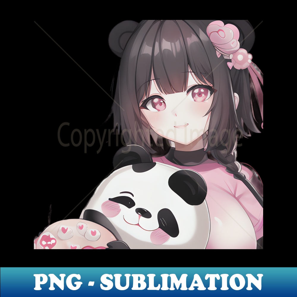 The girl and her Panda bear - Stylish Sublimation Digital Do | Inspire Uplift