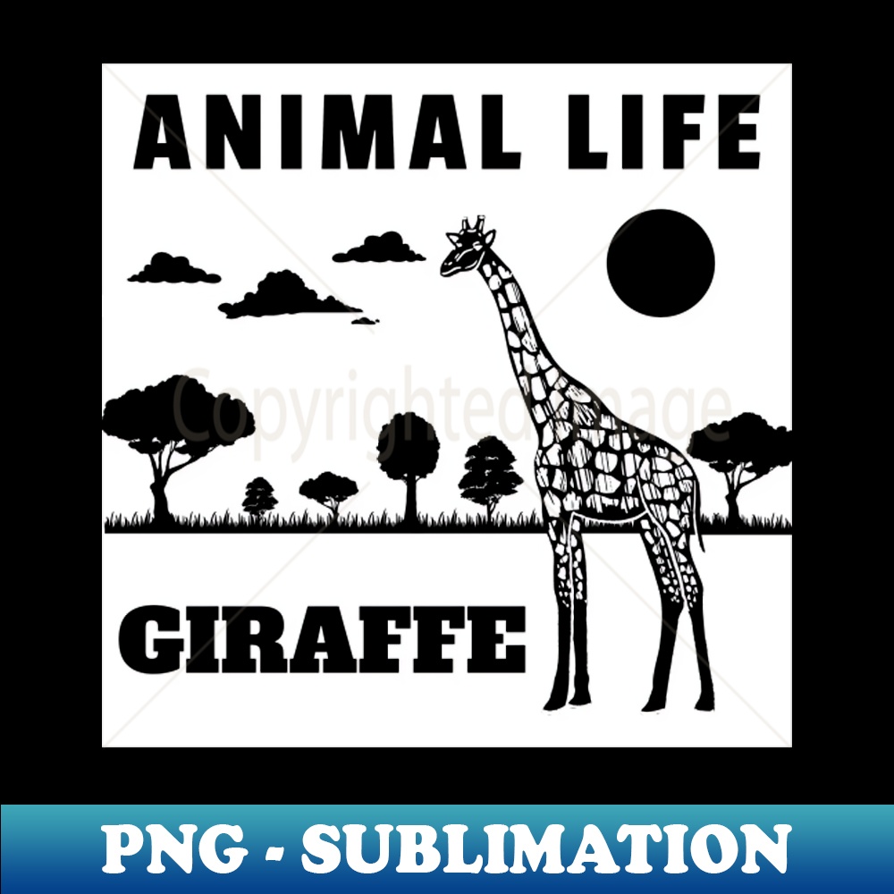 Wild Animals Life Of Giraffe - Exclusive Sublimation Digital | Inspire ...