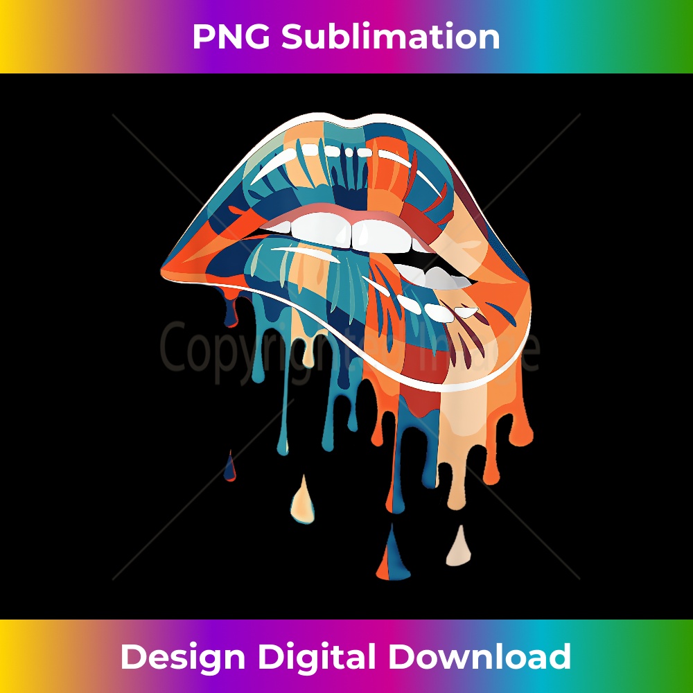 Retro - Biting Melting dripping Lips - Vintage colours - Sle - Inspire ...