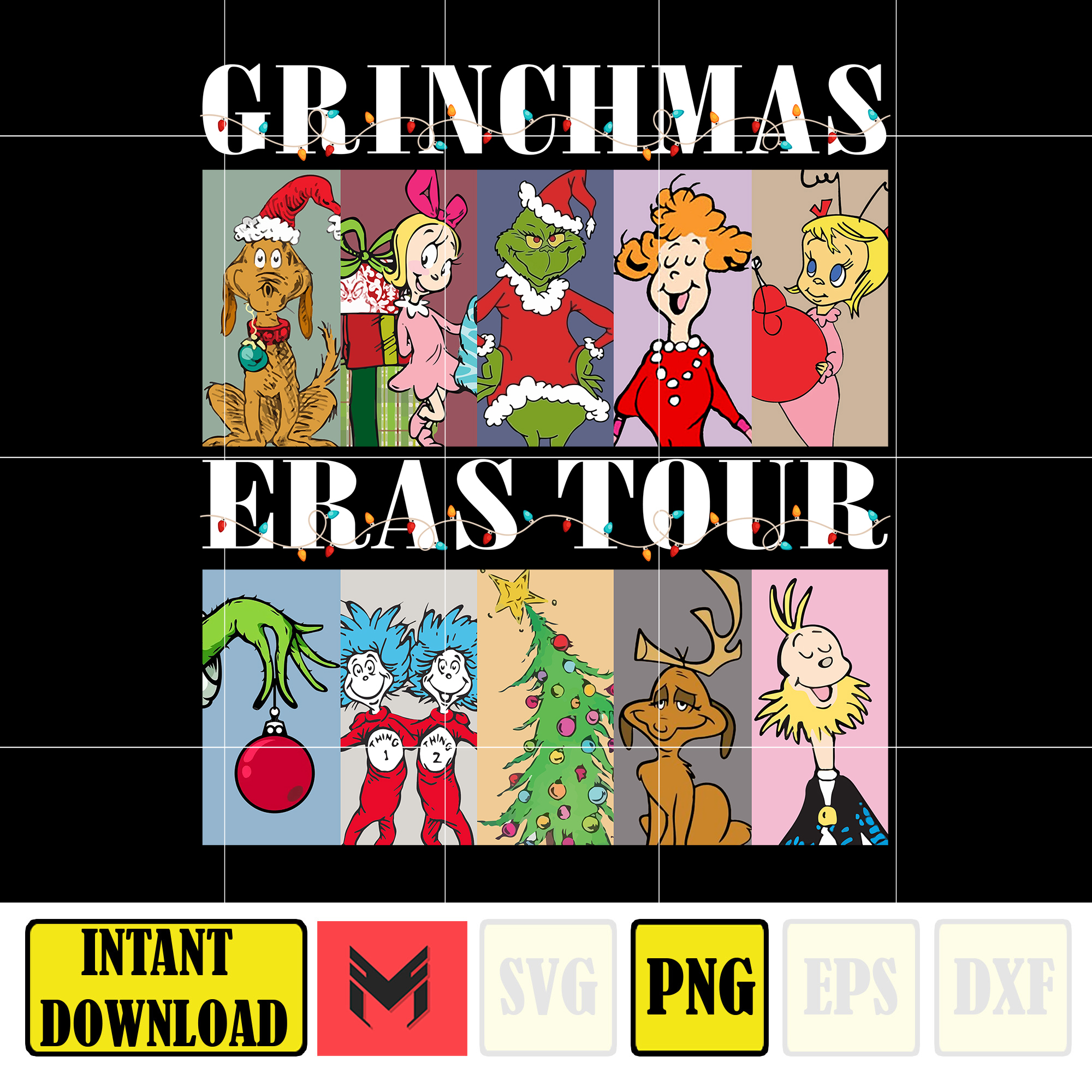 Grinch Fashion PNG, Grinch Png, Christmas Png, Retro Christm - Inspire ...