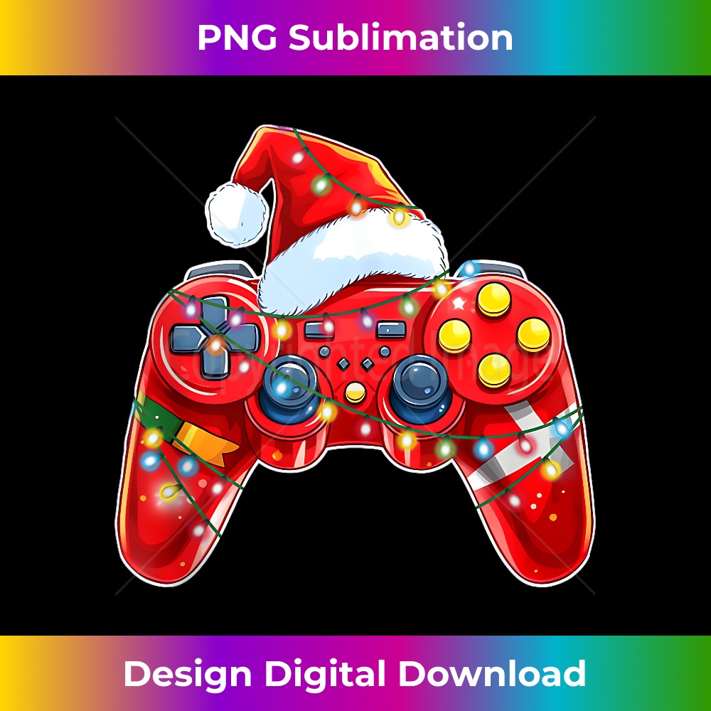 Video Game Controller Christmas Santa Hat Gamer Boys Xmas Ta | Inspire ...