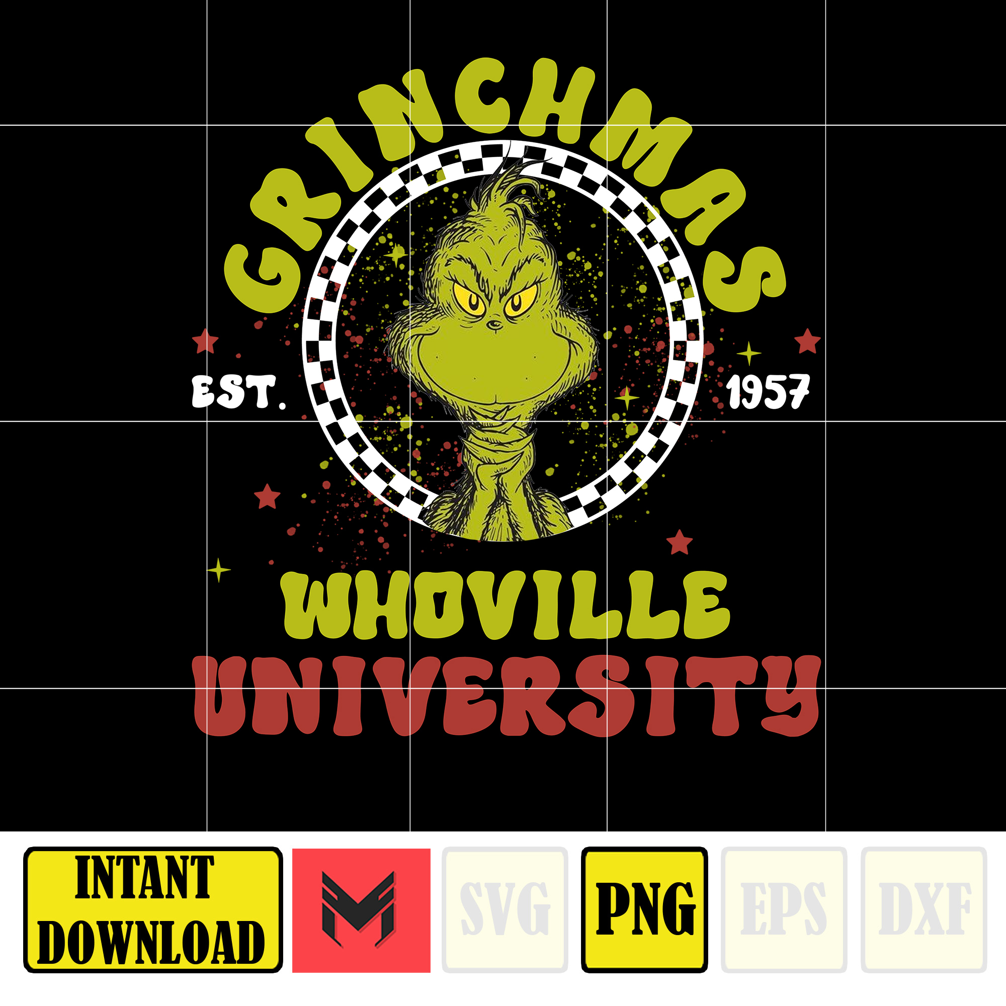 Grinch Fashion PNG, Grinch Png, Christmas Png, Retro Christm - Inspire ...