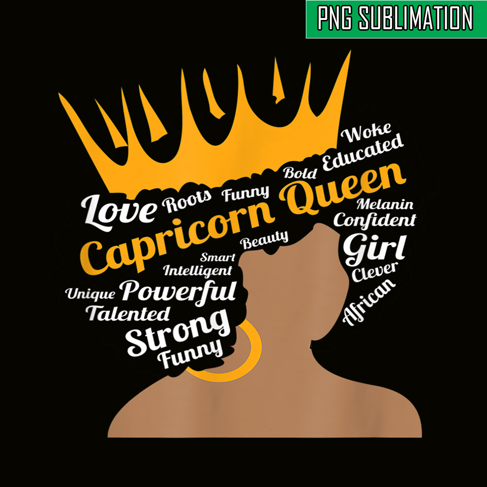 Zodiac January Birthday PNG Capricorn Queen PNG December Bir | Inspire ...