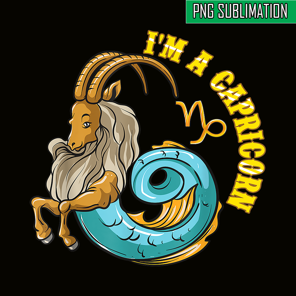 Zodiac Sign PNG I Am A Capricorn PNG Goat Zodiac PNG - Inspire Uplift