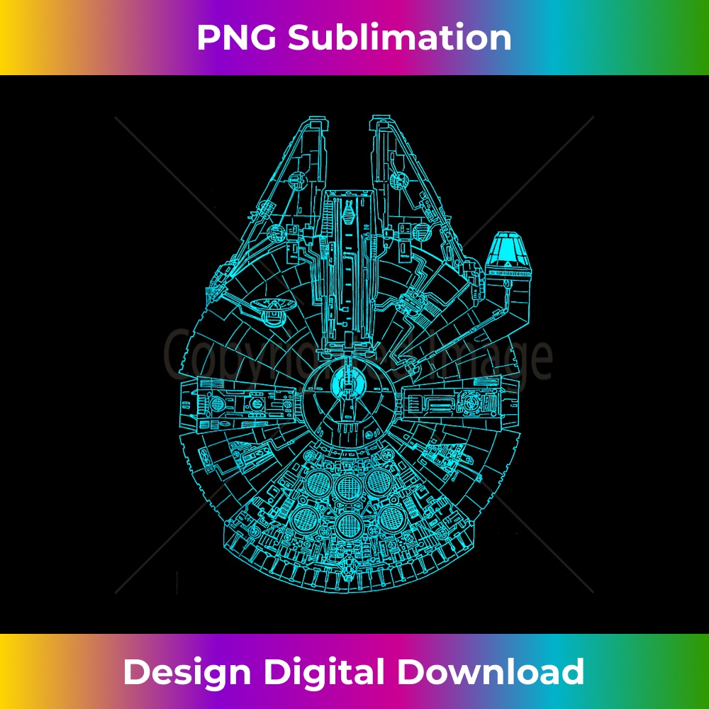 Star Wars Millennium Falcon Blueprints Tank To Vibrant Sub Inspire Uplift 