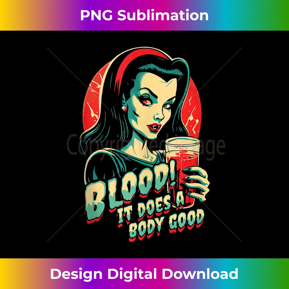 Vintage Blood Does A Body Good Pretty Vampire Goth Halloween | Inspire ...