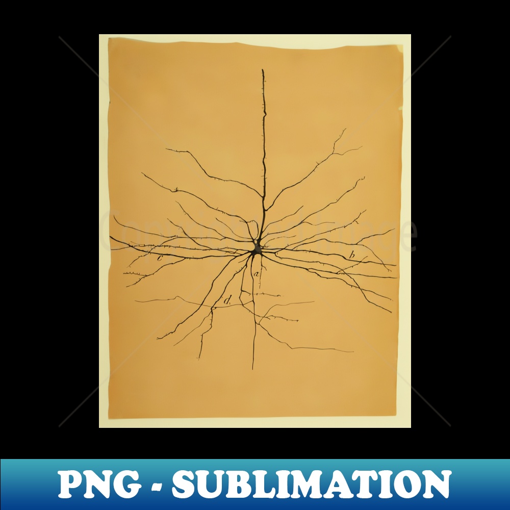 Pyramidal Cell in Cerebral Cortex Cajal Illustration - High- - Inspire ...