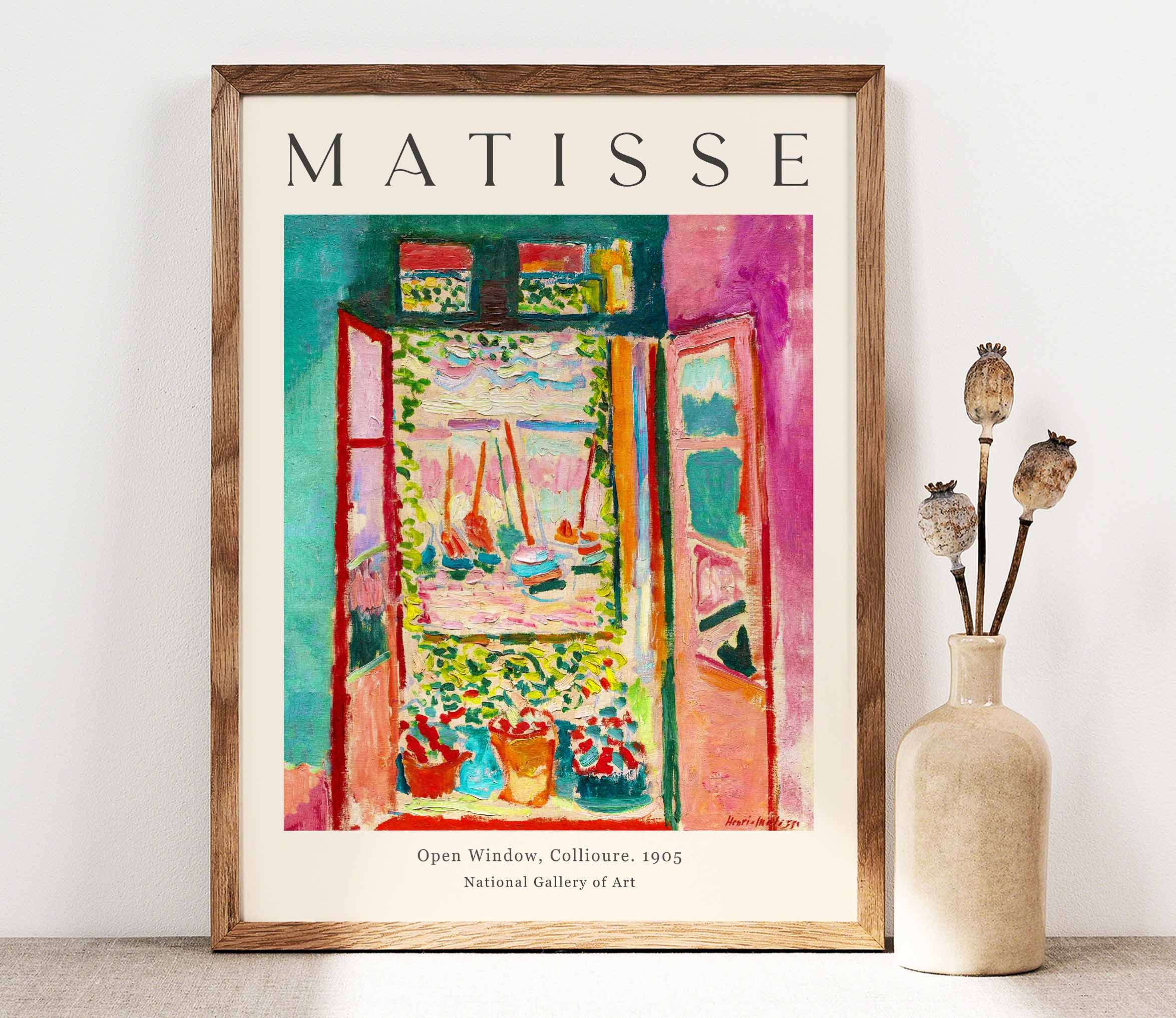 Henri Matisse Open Window Print, Matisse Poster, Gallery Wal | Inspire Uplift